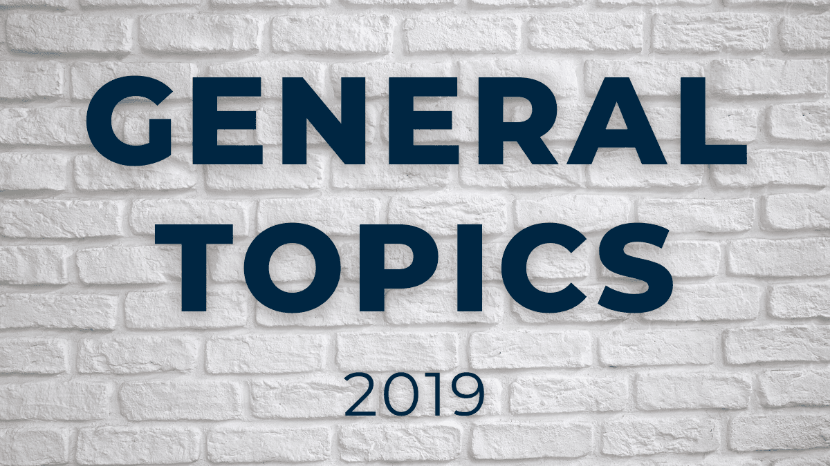 General Topics 2019 - MACC